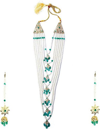 Buy Pari Bazaar Sathlada Traditional Hyderabad Jadavi Lacha Green ...