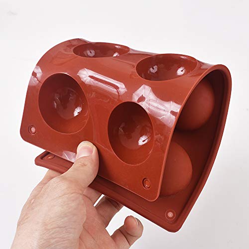 Snapklik.com : 8 Holes Half Sphere Silicone Mold, 3 Packs 8-Cavity Half ...