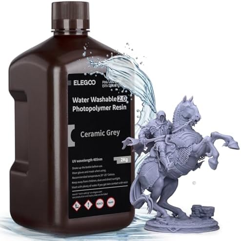 Amazon.co.jp: ELEGOO Light Modeling 3D Printer Water Wash Resin 2.0 ...