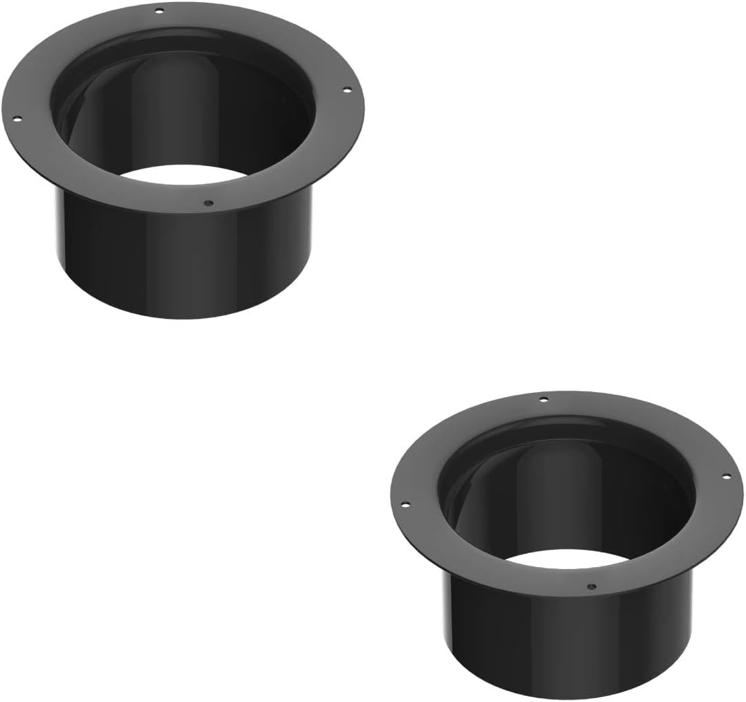 Amazon.com: 6 Inch Metal Straight Flange Connector, Ventilation Pipe ...