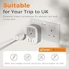 2 Pack UK Adapters for Travel, TESSAN Ireland Plug Adapter with 3 USB ...