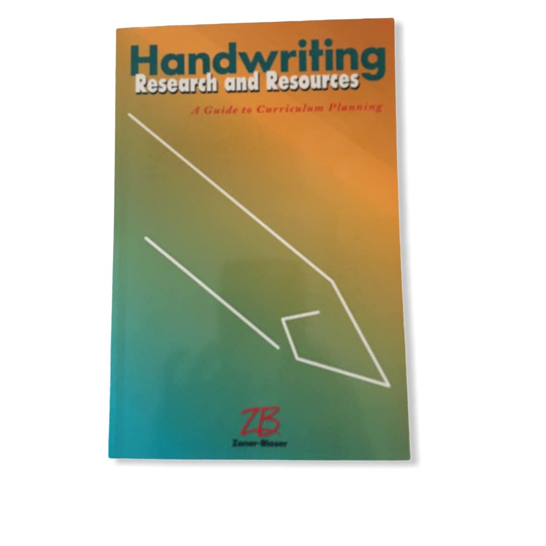 Handwriting:Research and Resources (A Guide to Curriculum Planning) (A ...