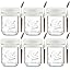 Amazon.com: LANDNEOO 6 Pack Overnight Oats Containers with Lids and Spoons, 16 oz Glass Mason ...