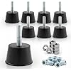 Amazon.com: NEWBYTEK Adjustable 1/4" Rubber Threaded Furniture Levelers ...