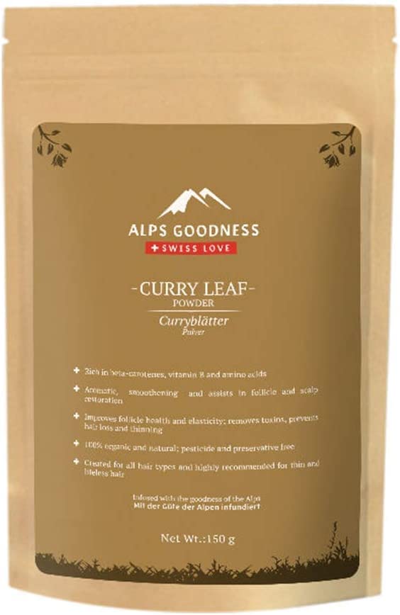 Amazon.com : Alps Goodness Curry Leaves Powder for Skin & Hair (150 g ...