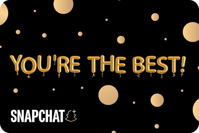 Amazon.com: Snapchat+ You Are The Best eGift Card: Gift Cards