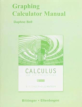 Buy Graphing Calculator Manual for Calculus and Its Applications Book ...