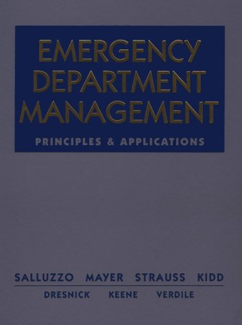 Emergency Department Management: Principles and Applications ...