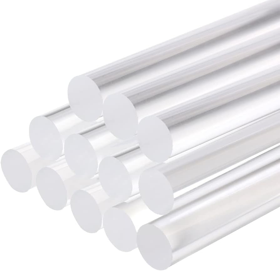 Amazon.com: Clear Acrylic Dowel Rods 12 Inches Acrylic Round Rods for ...