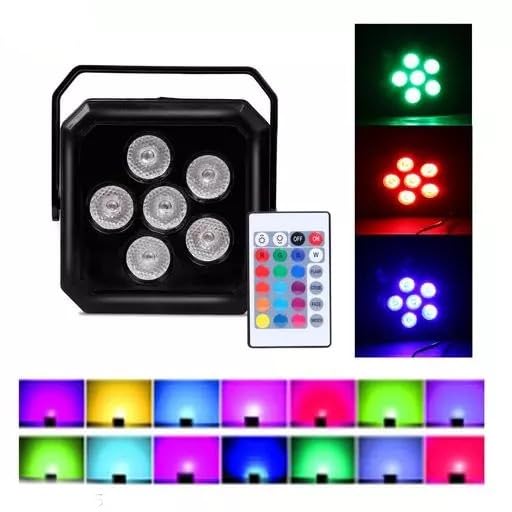 Buy LACT ENTERPRISE LED RGB Multi Color DJ Light Stage Remote ...