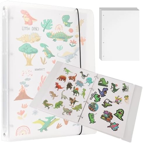 Amazon.com: Blank Sticker Book Collecting Album A4 Reusable Sticker ...