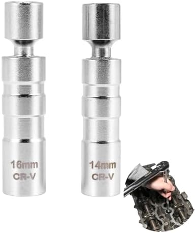 Amazon.com: ATsafepro 5/8" Spark Plug Socket,16 mm Thin Wall Swivel ...