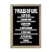 Amazon.com: 7 Rules of Life Sign Wall Art Decor 11 x 16 Inch Modren ...
