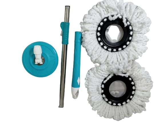 Amazon Brand Stainless Steel and Plastic Mop Rod Stick | Mops for Floor ...