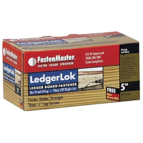FastenMaster FMLL005-50 LedgerLOK Ledger Board Fastener, 5 - Want It All