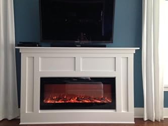 Amazon.com: Regal Flame Fusion 50Ó Log Built-in Ventless Recessed Wall ...
