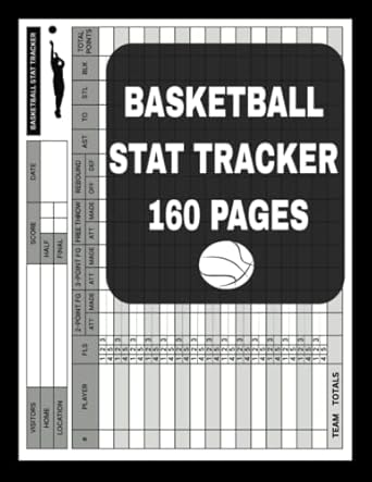 Basketball Stat Tracker Player Log Book: 160 Pages 8.5" x 11 ...