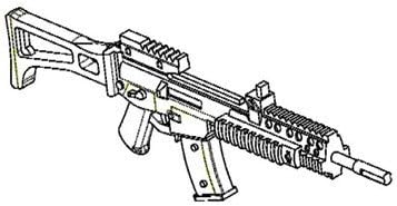 Trumpeter G36K A2 German Assault Rifles, Scale 1/35, 4-Pack : Amazon.co ...