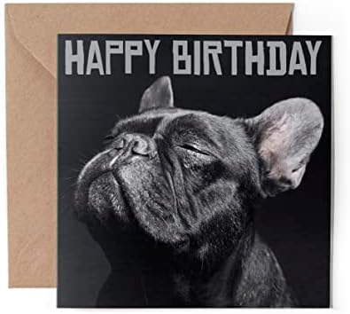 1 x Greeting Card - Happy Birthday Frenchie French Bulldog Dogs Puppy ...