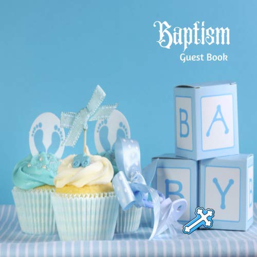 Baby Baptism Guest Book: Keepsake Message Memory Book With Gift Log ...