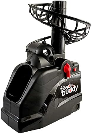 FEED BUDDY Plastic Automatic Cricket Feed Machine (Without Balls, Black ...