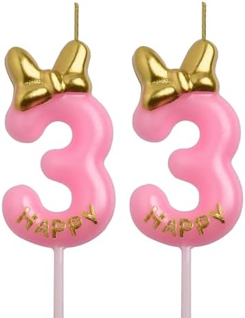 Amazon.com: AOOLADA 22nd Birthday Candles, Rose Gold 22 Year Old Number ...