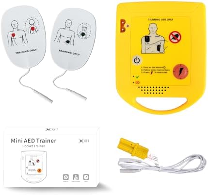 Amazon.com: XFT Mini AED Trainer Set, AED Training Device English ...