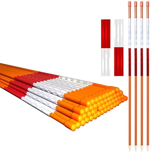 Amazon.com : YOHEER Driveway Markers, 32 PCS Snow Stakes 5/16" Snow ...