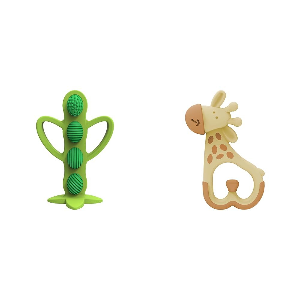 Amazon.com : Dr. Brown's Peapod Teether and Training Toothbrush, Soft ...