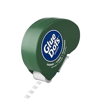 Amazon.com: Glue Dots, Glue Squares Dot N' Go Dispenser, Double-Sided ...