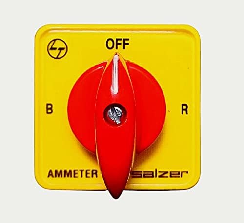SALZER (L&T) 6A ASS Ammeter Selector Switch (Line Currents with OFF ...