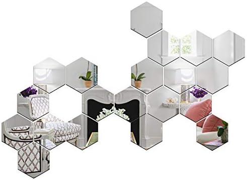 Buy Wall1ders 28 Hexagon with 10 Butterflies (Each Hexagon Size 10.5 cm ...