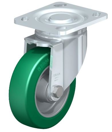 Blickle - LH-ALST 125K-14 Blickle Pressed Steel Swivel Caster, Heavy ...