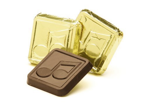 Amazon.com: Chocolate Chocolate 302005 Music Note Squares-Dark - Pack ...