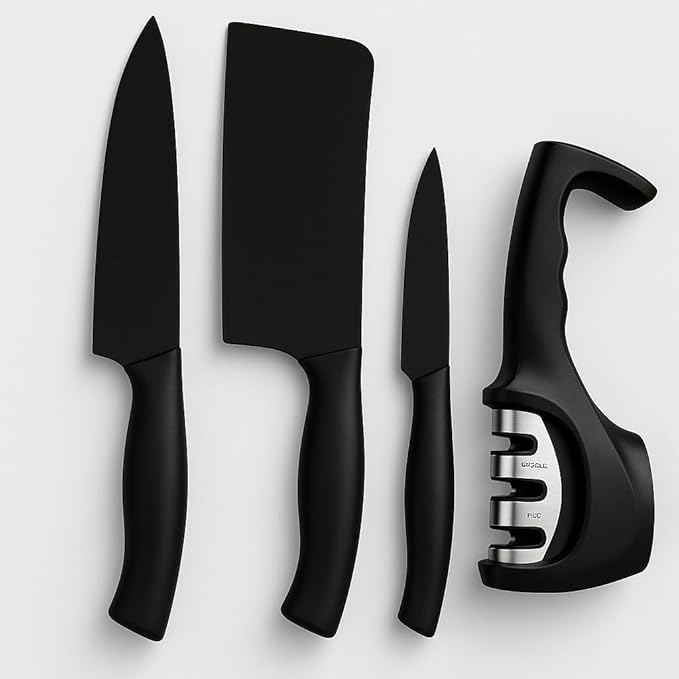 Buy WEPTIX® Knife Set of 3 with Cover, Stainless Steel Knives for ...
