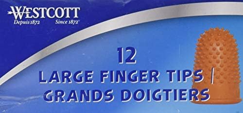 Westcott® Heavy Duty Non-Ventilated Finger Tips - Large - 12 Pack ...