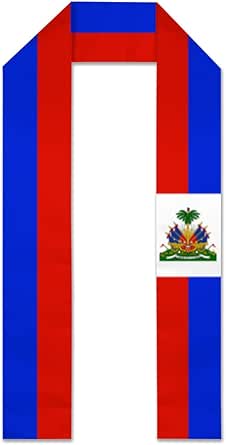 Amazon.com: Graduation Stole Graduation Sash Scarf Shawl, Haiti Haitian ...