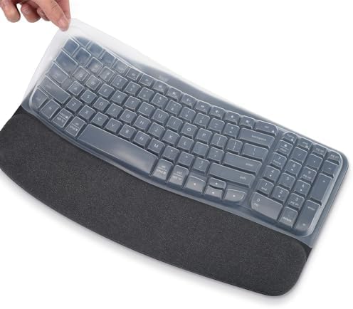 Amazon.com: imComor Large Print Keyboard Cover for Logitech Wave Keys ...