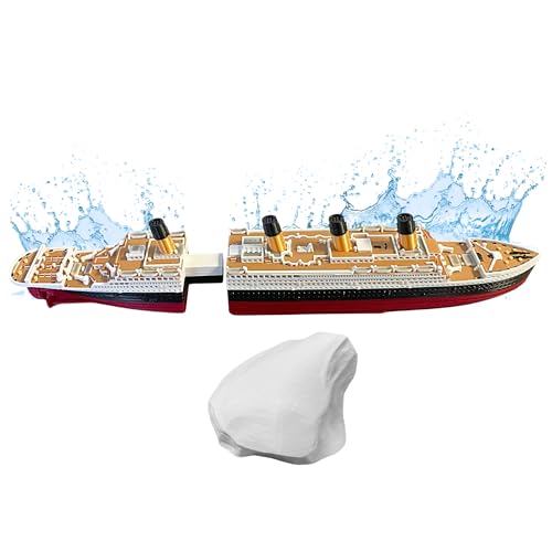 Amazon.com: Split In Half Colorized Titanic Bath Boat And Pool Toy ...