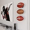 Amazon.com: Wallniture Sporta Wall Mount Football Rack, Ball Holder ...