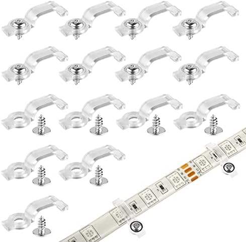 VIPMOON 100pcs Strip Light Mounting Brackets 10mm Wide Led Light Strip ...