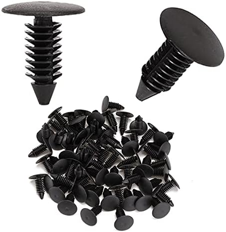 100 Pcs Car Retainer Clips Universal Fir Tree Trim Clip Black Car Body ...