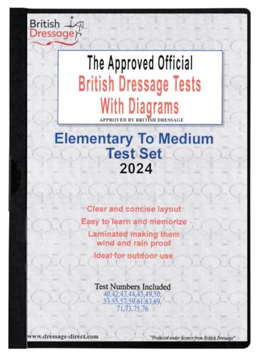 Official Laminated British Dressage Tests with Diagrams: Elementary to ...