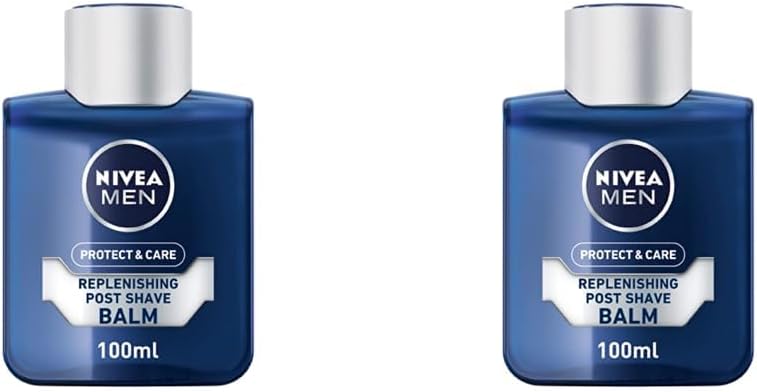 NIVEA Men Protect & Care Replenishing Post Shave Balm (100ml), Aftershave Balm for Men, Soothing ...