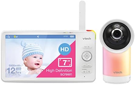 VTech 1080p Smart WiFi Remote Access 360 Degree Pan & Tilt Video Baby ...