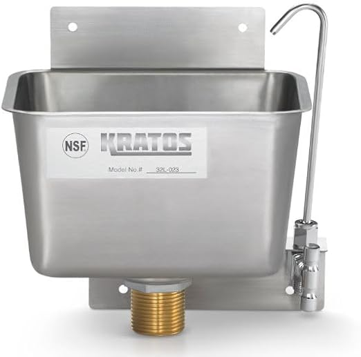 Amazon.com: Kratos 8" Wide Commercial Ice Cream Dipper Well with Faucet ...
