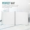 Amazon.com: Steel-AID Triple-Panel Privacy Room Divider – Folding ...