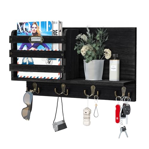 Snapklik.com : GREENSTELL Mail Sorter Organizer, Large Size Wood Key ...