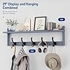 Amazon.com: Tatub 29'' Coat Rack Wall Mount with Shelf, Wood Wall Hooks ...