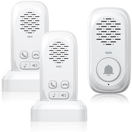 Wireless Doorbell with Intercom,Two Way Intercom Doorbell for Home ...